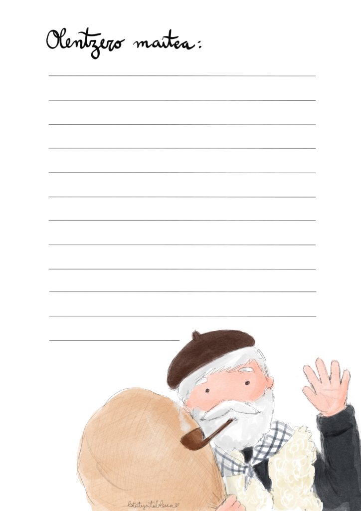 olentzero - Ilustraciones y diseño - La Tortuguita Blanca