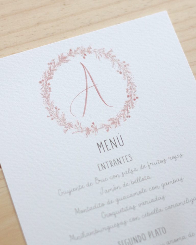 Menús primera comunión. Colección INICIAL